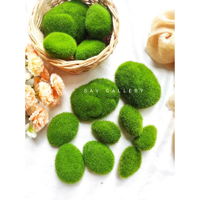 Jual Artificial Marimo Moss Batu Lumut Artifisial Palsu untuk Dekorasi ...