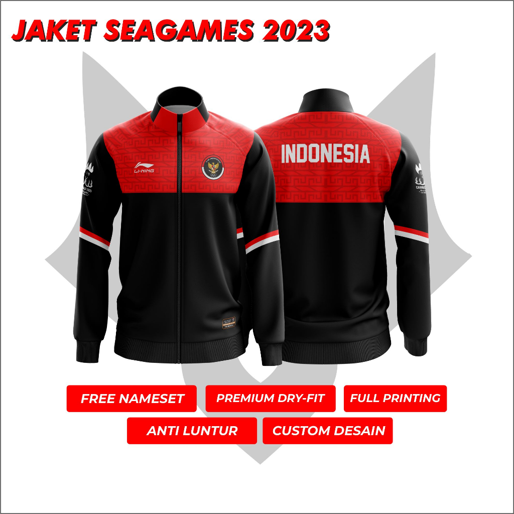 Jual Jaket Timnas Indonesia Sea Games 2022 (Free Nameset) | Shopee ...