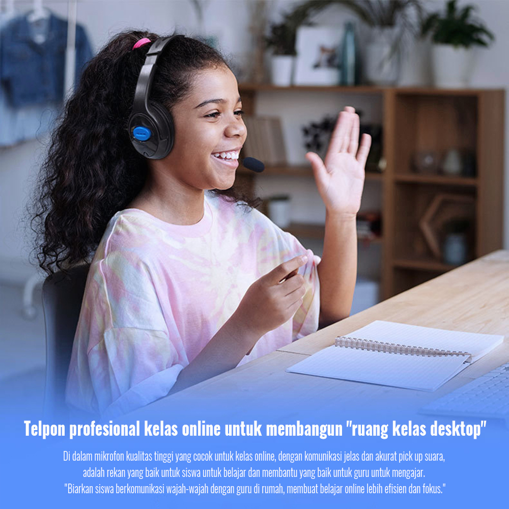 Jual Headphone Gaming With Microphone Headset Bando Game Stereo Bass ...