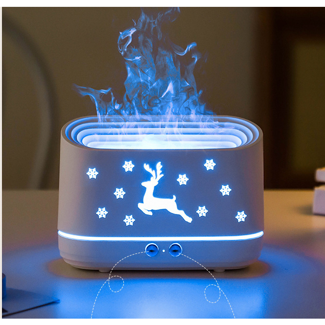 Jual Diffuser Humidifier Led Simulasi Api Air Aroma Mini Humidifier