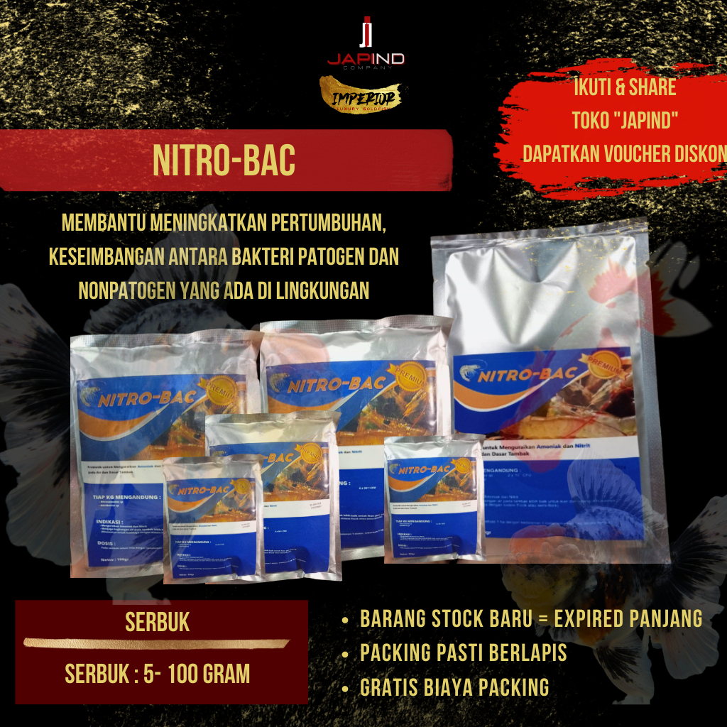 Jual Nitro-Bac Probiotik Nitrobacter Kemasan Besar / nitrobacter ...