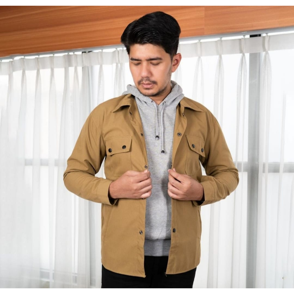 Jual Jaket Semi Parka Unisex Bahan Canvas TR Premium Ukuran M L XL XXL ...