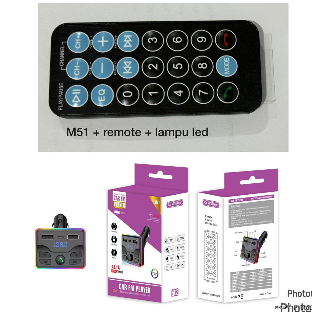 Jual Saver Mobil Wireless CarKit M45 Output 3.1A Bluetooth FM Car ...