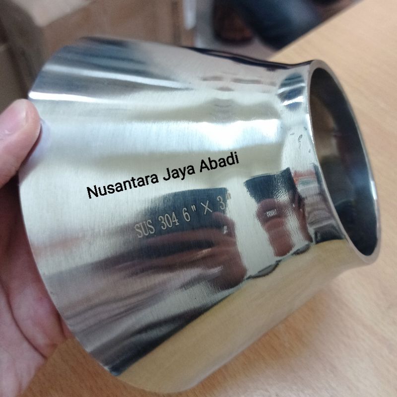 Jual Reducer Sanitary Stainless 304 6 x 3 " inchi 152.4 x 76.2 mm ...