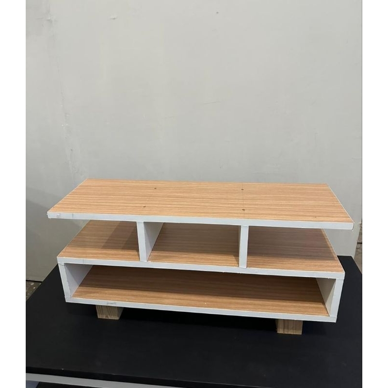 Jual Meja Rak TV minimalis Knockdown | 100x27x35cm | Shopee Indonesia