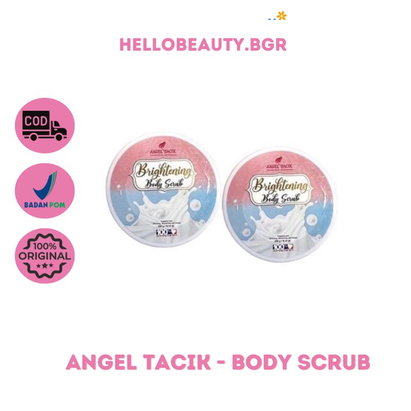 Jual Angel Tacik Whitening Body Scrub | Shopee Indonesia
