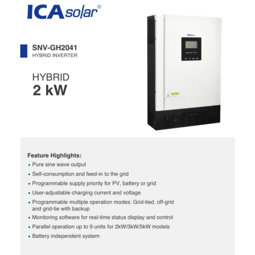 Jual Solar hybrid controller ICA Solar SNV-GH2041 2kw 2000w 48v ...