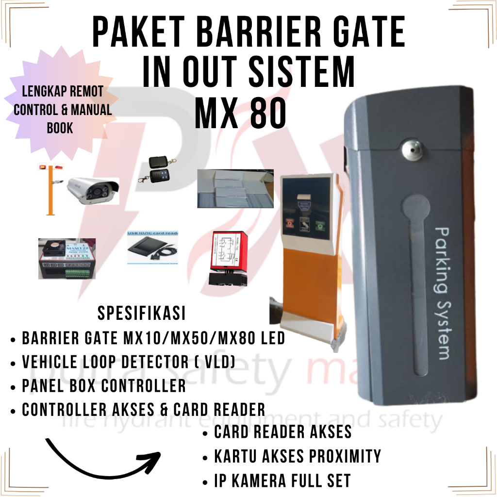 Jual PAKET BARRIER GATE AKSES SYSTEM TAP CARD PORTAL OTOMATIS PALANG ...
