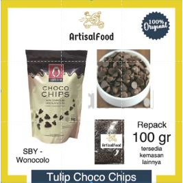 Jual (100 GR) Choco Chips TULIP | Shopee Indonesia