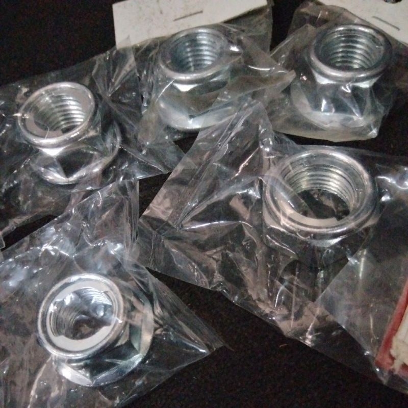Jual Mur Lock Nut Flange As Roda Depan Belakang M10 M12 M14 M16 M 10 12 ...