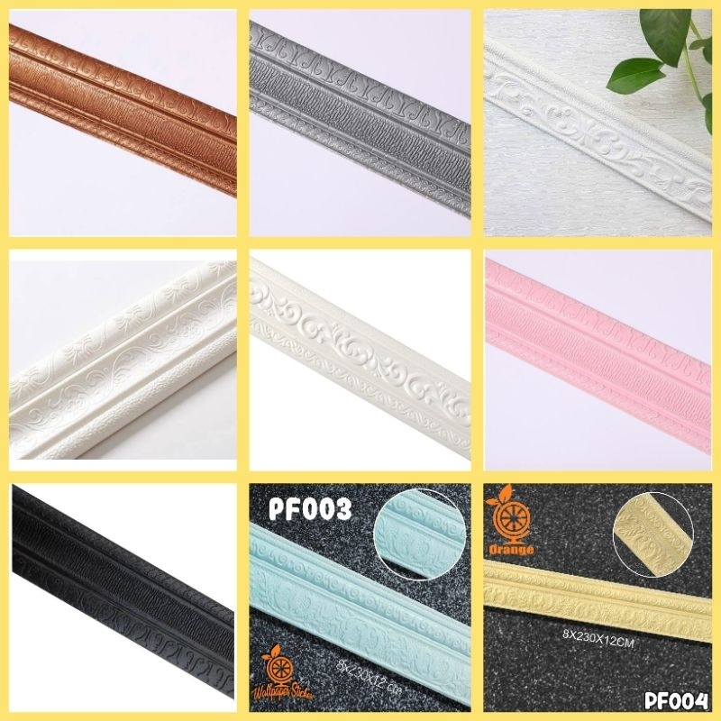 Jual LIS BORDER FOAM 8 CM WALLFOAM borders pembatas dinding ukuran ...