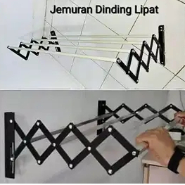 Jual JEMURAN DINDING LIPAT FLEKSIBEL JEMURAN PORTABLE SUDUT JEMURAN ...
