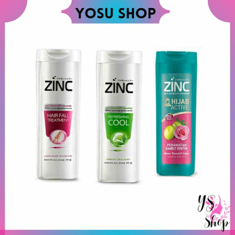 Jual Zinc Shampo Anti Ketombe & Mengurangi Rambut Rontok Isi 170ml ...