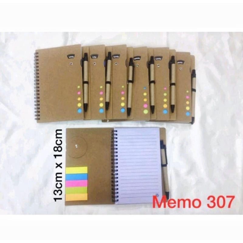 Jual memo 307 / memo barang promosi / memo buku kecil / memi sticky ...