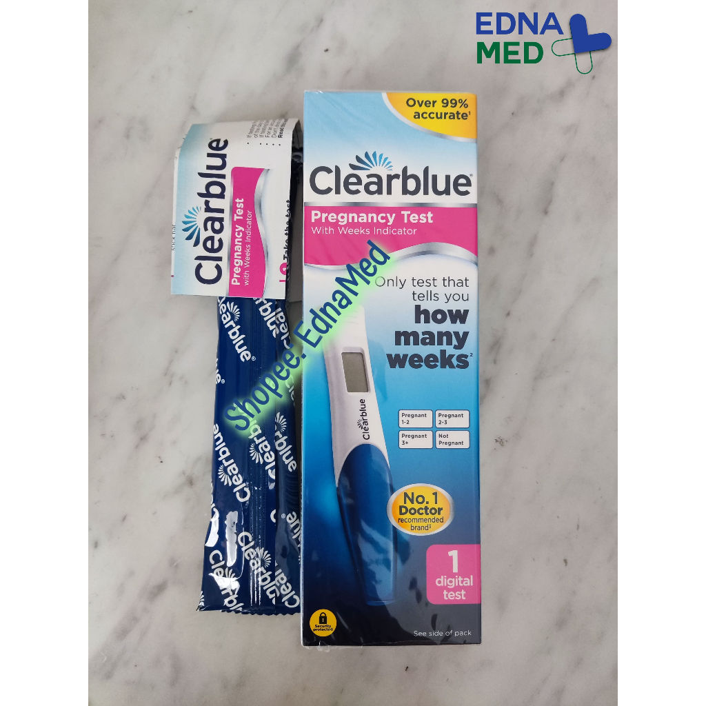 Jual Clearblue Digital Pregnancy Test With Weeks Indicator | Shopee ...