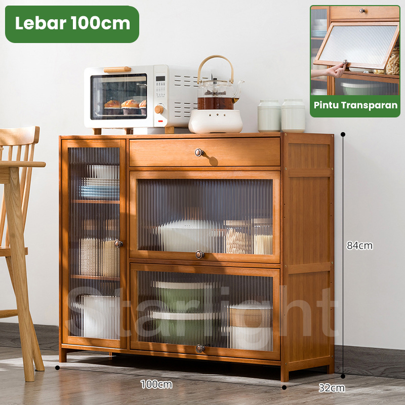 Jual Starlight Rak Penyimpanan Kabinet Dapur Tertutup Rak Dapur Layer ...