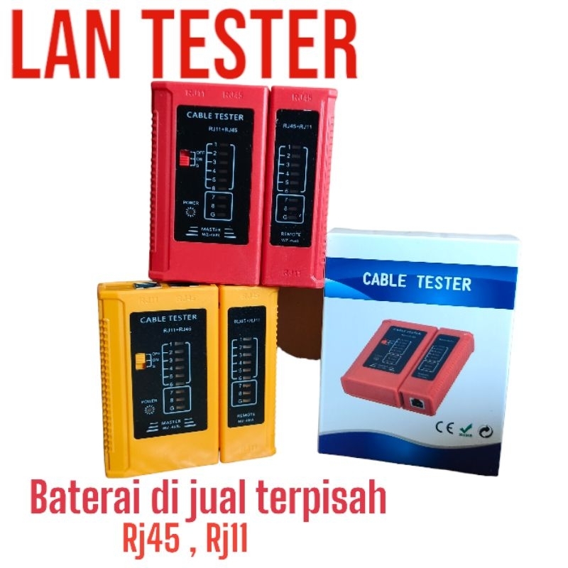 Jual KABEL LAN TESTER ALAT TES JARINGAN LAN NETWORK CABLE RJ45 RJ11 ...