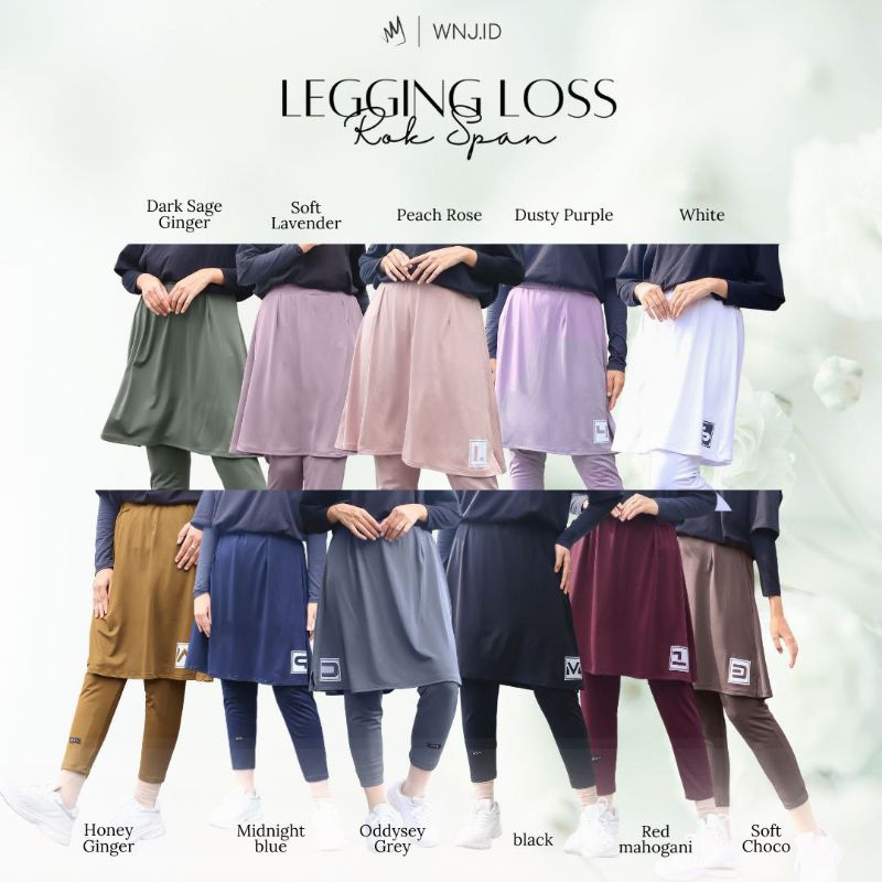 Jual [READY] Legging Loss Rok Span Legging Olahraga Perempuan Dewasa ...