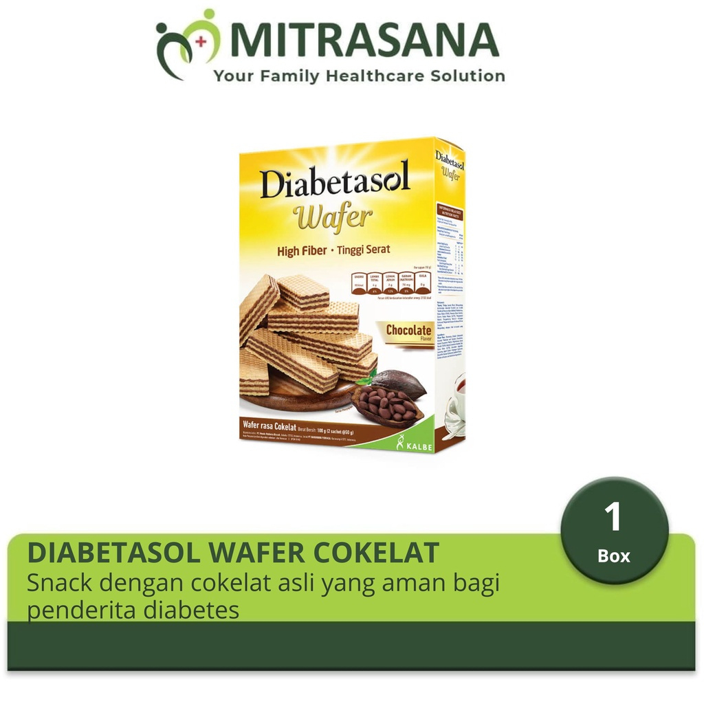 Jual DIABETASOL WAFER COKLAT | SNACK WAFER RENDAH GULA | Shopee Indonesia