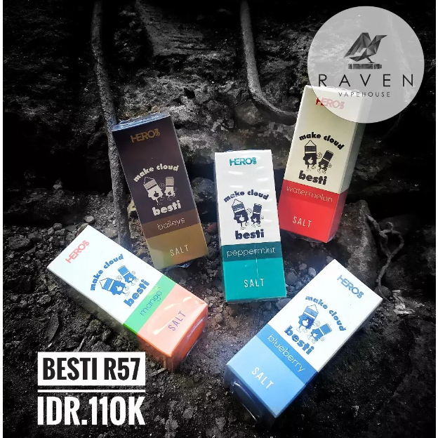 Jual R57 Besti Salt Nic Series 30ML by Hero57 - Liquid Vape Bestie ...