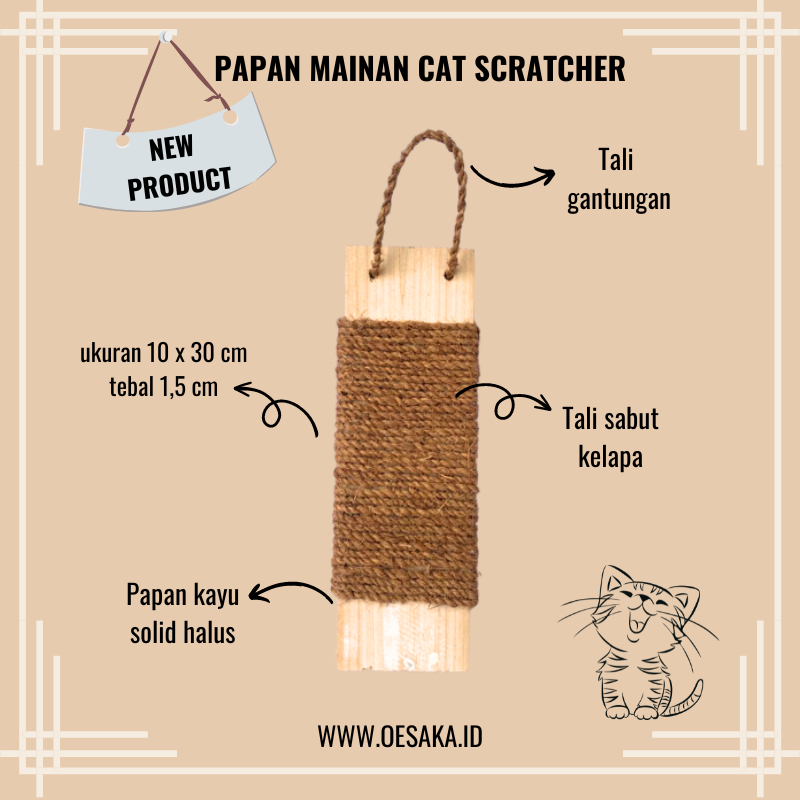 Jual Cat Scratcher - Papan Cakaran Kucing Berkualitas - Mainan Kucing ...