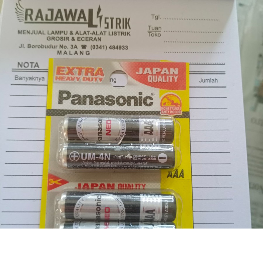 Jual Baterai AAA Panasonic Neo baterai remote tv, ac | Shopee Indonesia