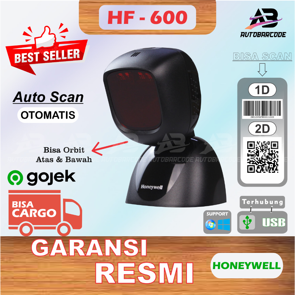 Jual Scanner 2D Honeywell YOUJIE HF600 Autoscan Omni Barcode Scan 1D ...