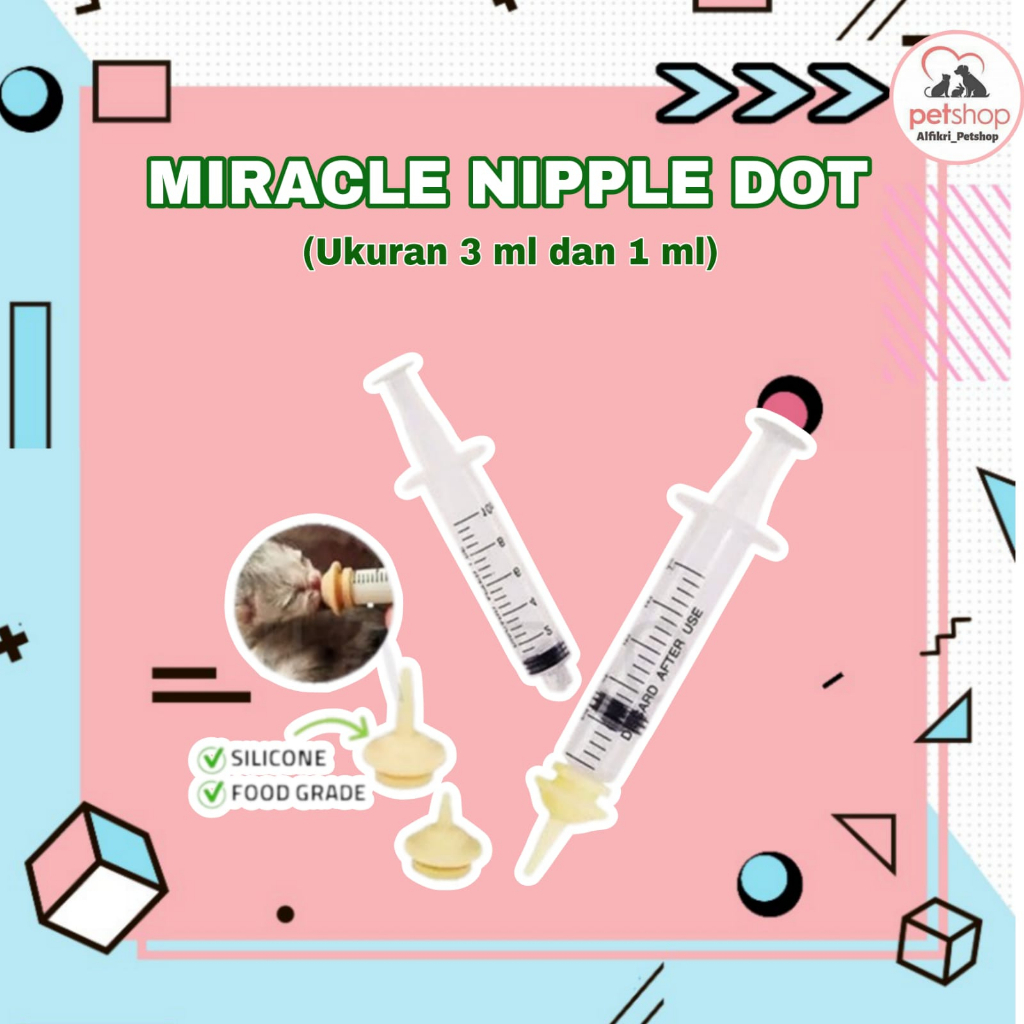 Jual Dot Miracle Nipple / Dot Susu Kucing Anjing / Dot Spuit Kucing ...