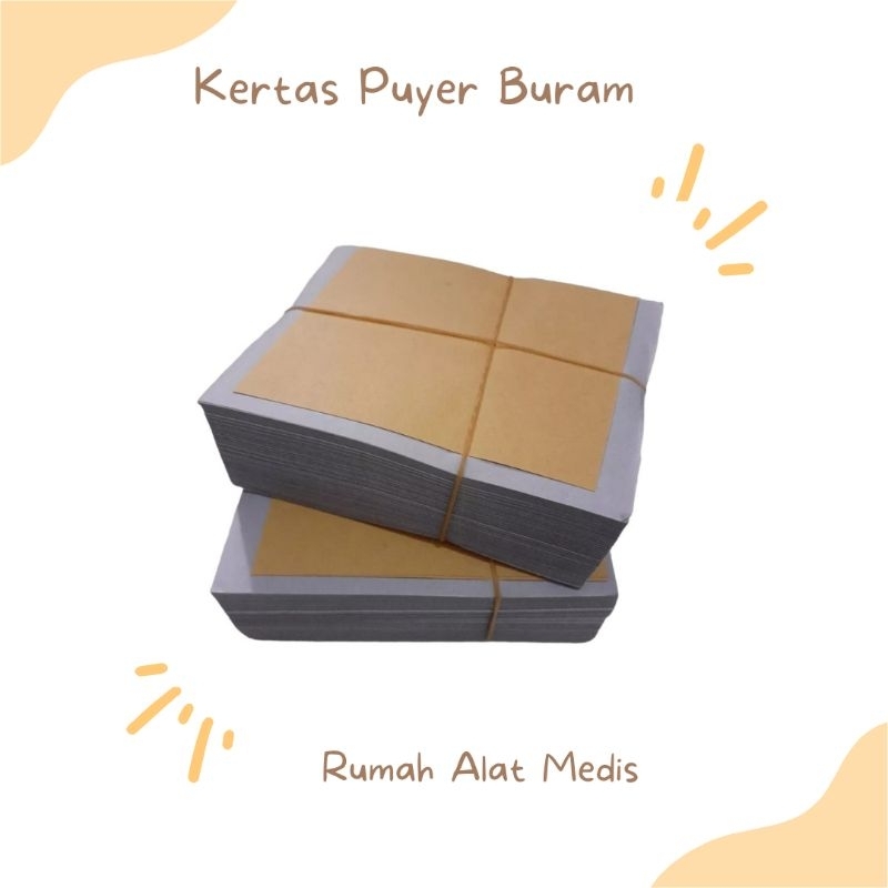 Jual Kertas Puyer Buram / Putih Kertas perkamen kertas obat kertas pembungkus obat warna abu ...