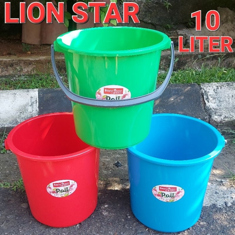 Jual Ember plastik Lion star (basic home) 10 liter gagang plastik/ember ... Jual Ember plastik Lion star (basic home) 10 liter gagang plastik/ember ...
