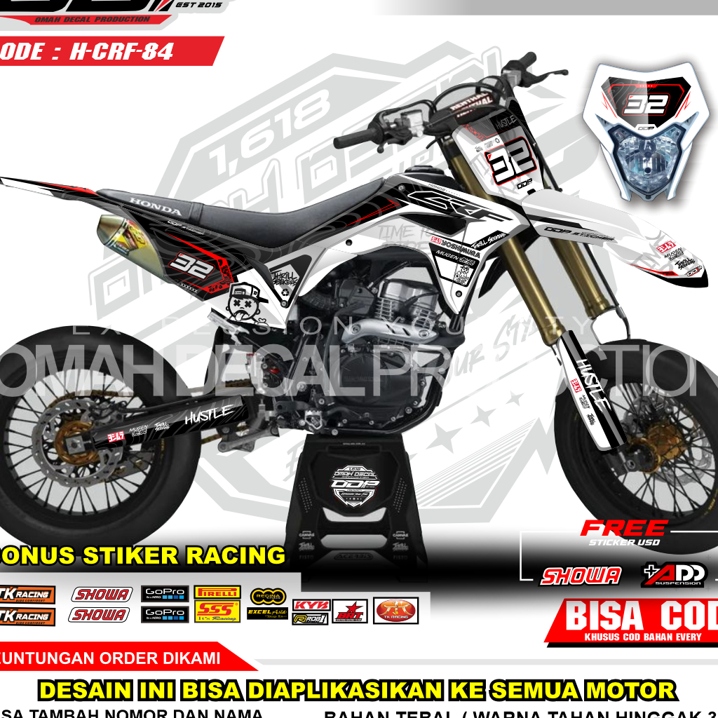 Jual STIKER DECAL HONDA CRF 150 FULLBODY DEKAL KEREN DEKAL KEKINIAN ...