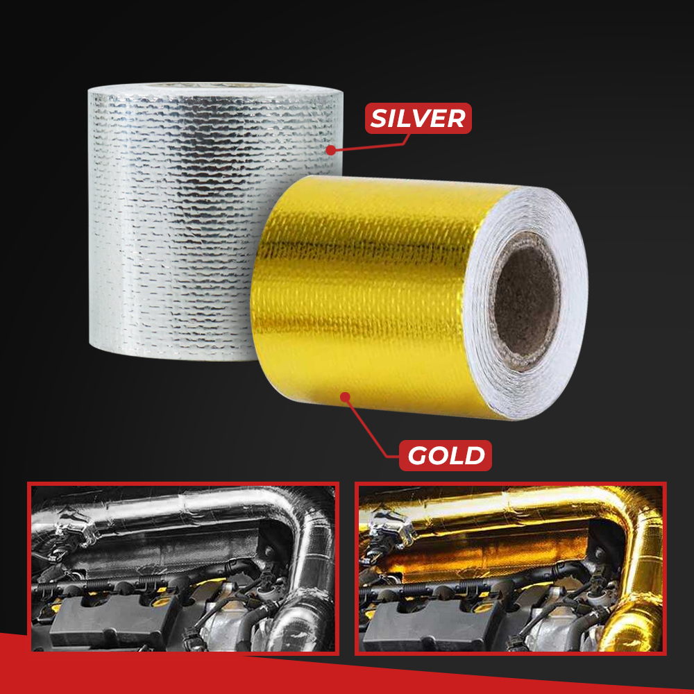 Jual Selotip Exhaust Wrap Lakban Peredam Panas Knalpot 5 CM x 5 M Mesin ...