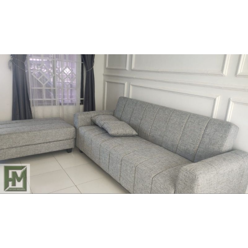Jual Ruby Sofa Bed Multifungsi | Moderen Minimalis |3 Seater | By. Hatori Meubel | Shopee Indonesia