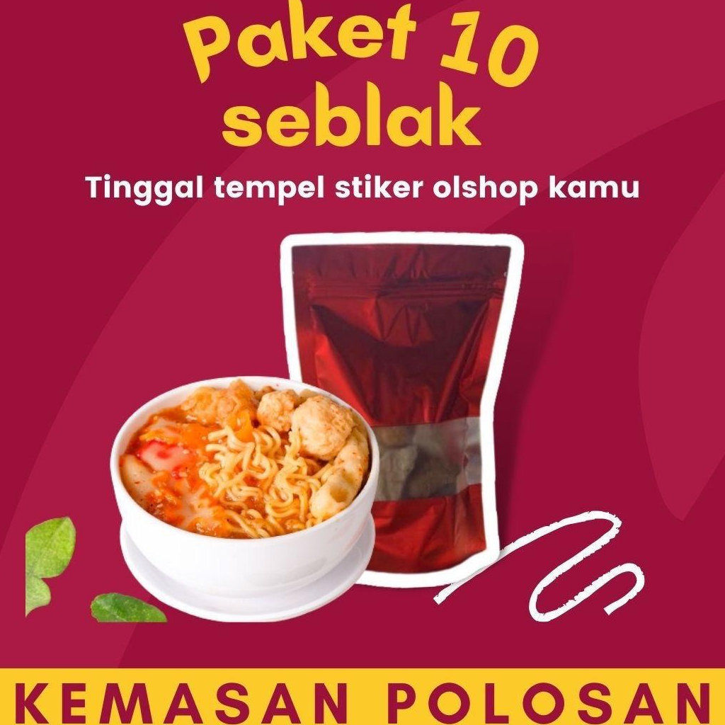 Jual PAKET 10 PCS SEBLAK KEMASAN POLOSAN | Shopee Indonesia