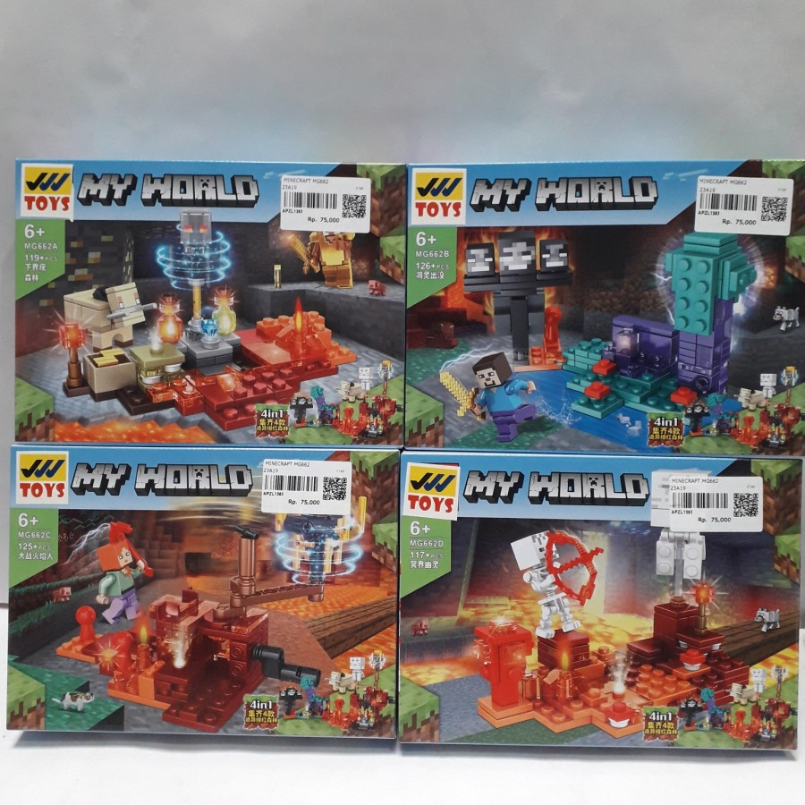 Jual Mainan Anak Brick Block Minecraft My World Mine craft Minicraft ...