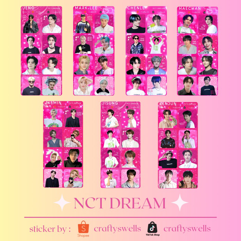 Jual STIKER DECO SHEET MEMBER NCT DREAM MARK JENO RENJUN CHENLE JISUNG ...