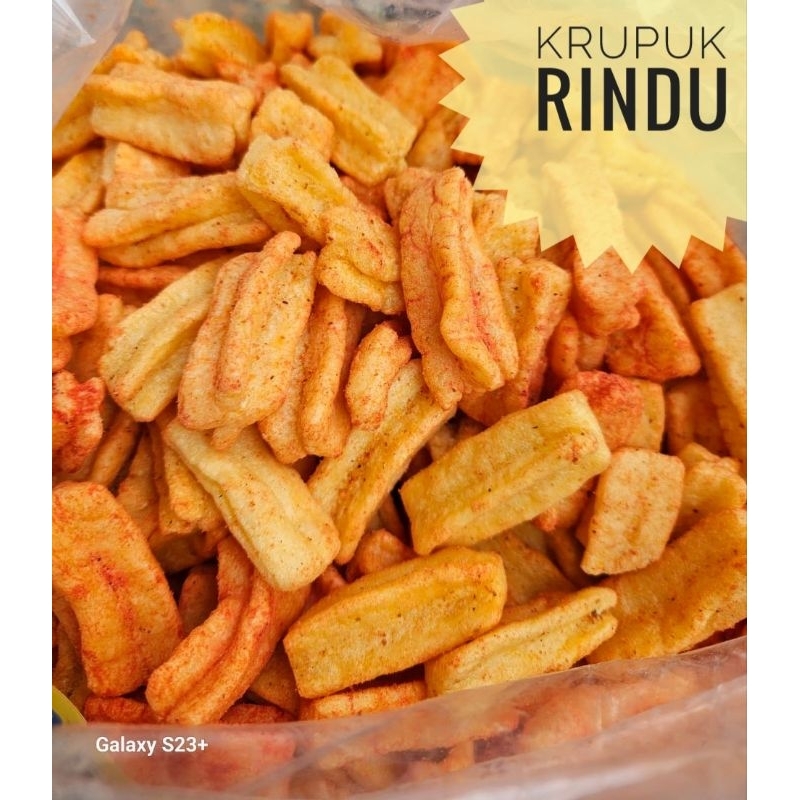 Jual krupuk rindu 250gram / krupuk rindu legendaris / krupuk hits ...
