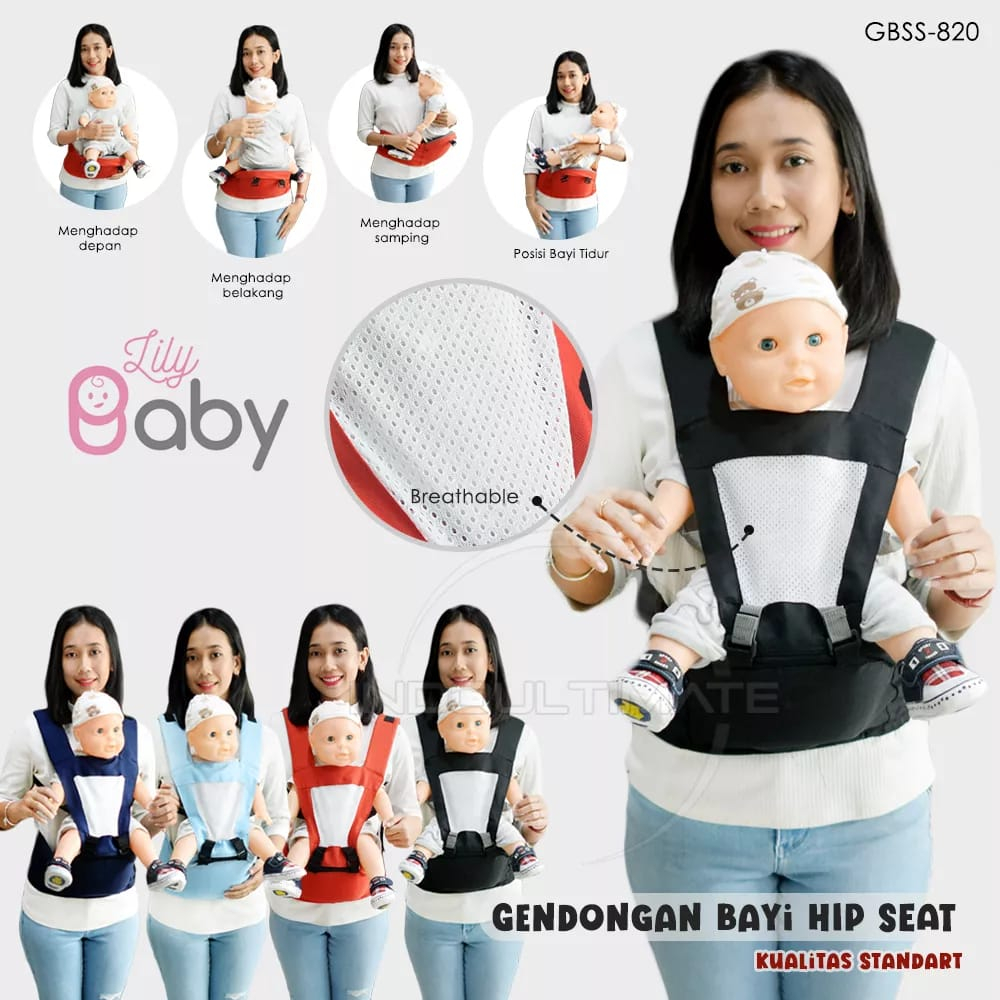 Jual 5in1 Gendongan Bayi Hipseat BABY LEON Depan Multifungsi + TOPI (0 ...
