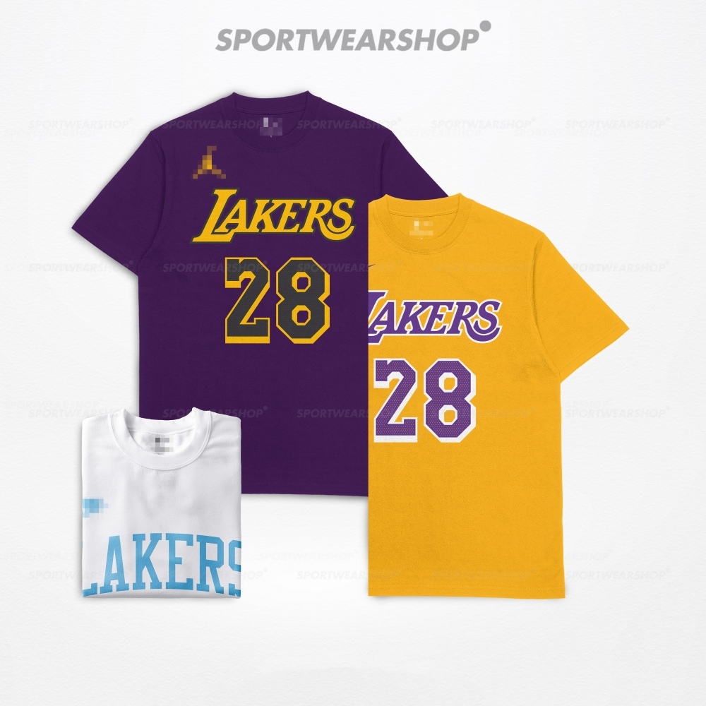 Jual Baju Basket Pria Wanita T shirt basket Kaos Los Angeles La Lakers ...