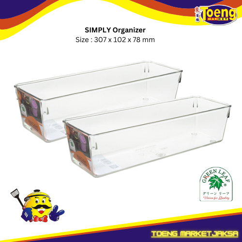 Jual WADAH ORGANISER SIMPLY 1.9L 30.7x10.2x7.8cm 1381 GL | Shopee Indonesia