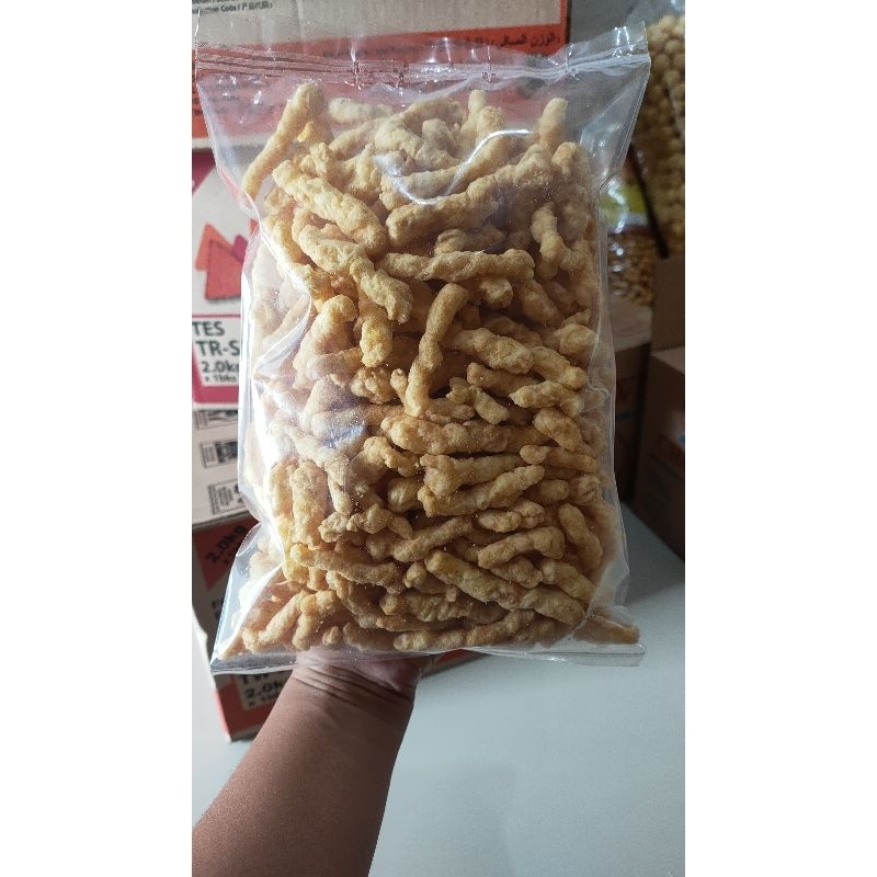 Jual Twist corn jagung BBQ 200gr/Tes twist corn camilan kiloan/snack ...