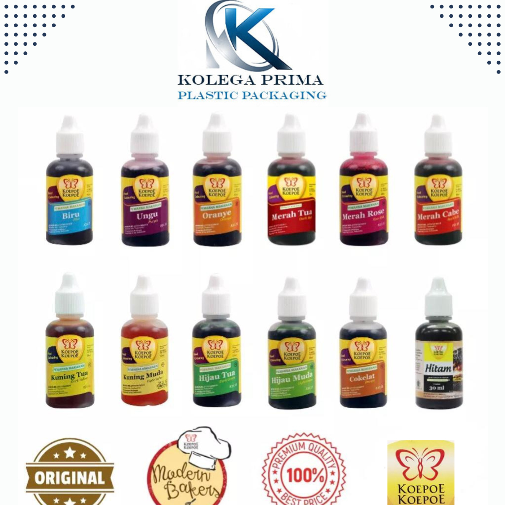 Jual PEWARNA MAKANAN CAP KOEPOE KOEPOE 30ML | Shopee Indonesia