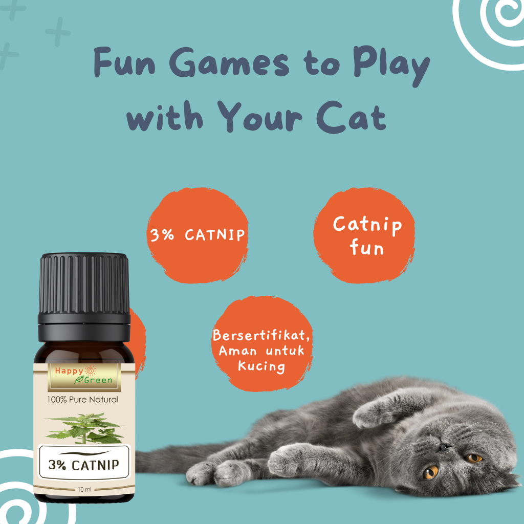 Jual Happy Green 3% Catnip Essential Oil - Catmint Oil Minyak untuk ...