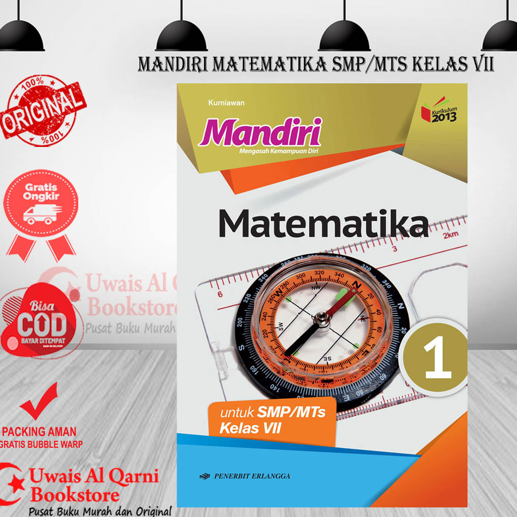 Jual BEST SELLER ORIGINAL MANDIRI MATEMATIKA UNTUK SMP/MTs KELAS 7 8 9 ( K13N ) ERLANGGA ...