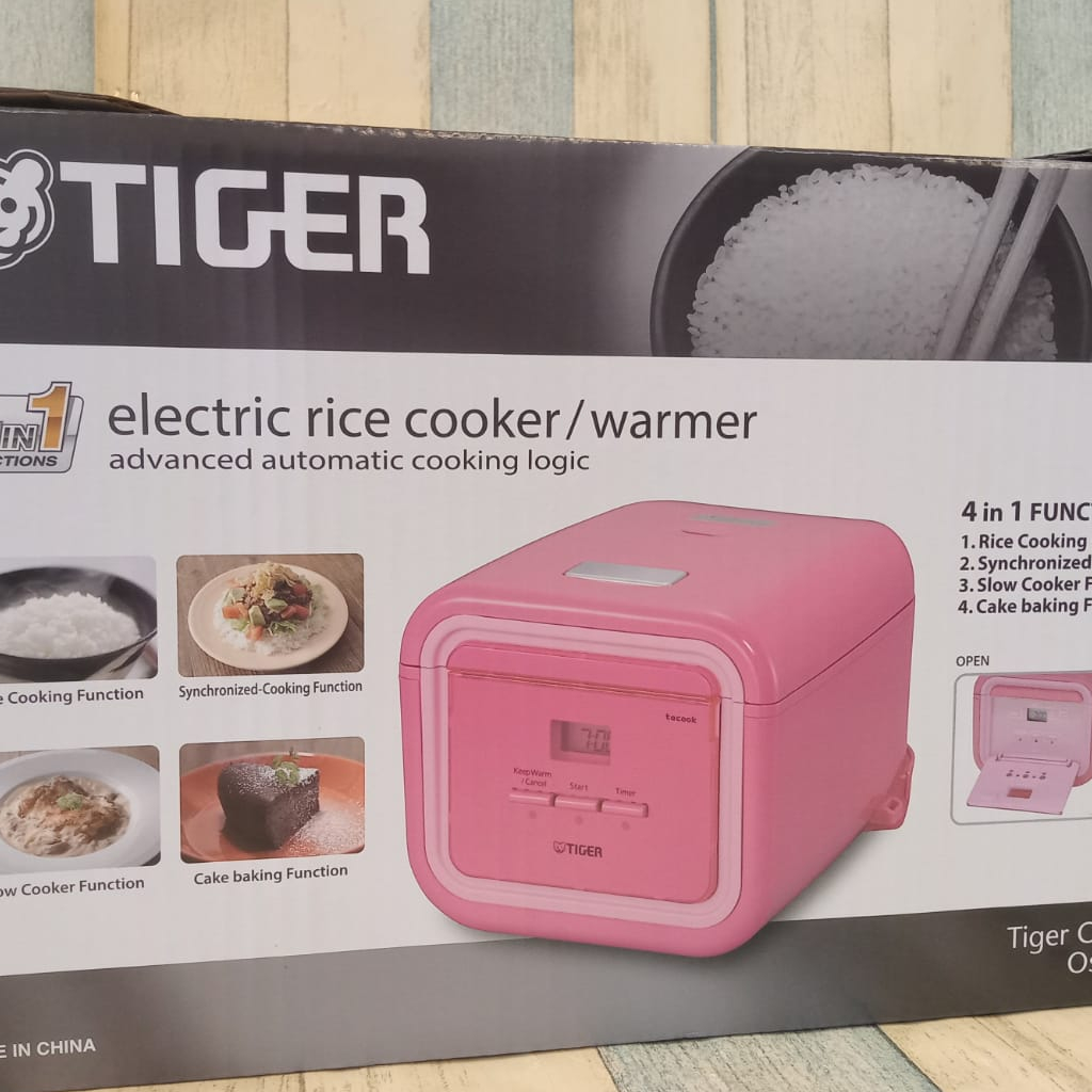 Jual Tiger Rice Cooker Mini Penanak Nasi Kecil 3 Cup Pink 480 Watt JAJ ...