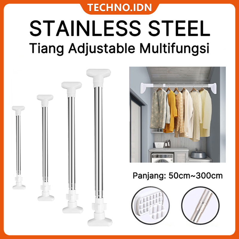Jual Adjustable 50-300cm Fleksibel Tiang Pipa/Tiang Tanpa Paku/Tiang ...