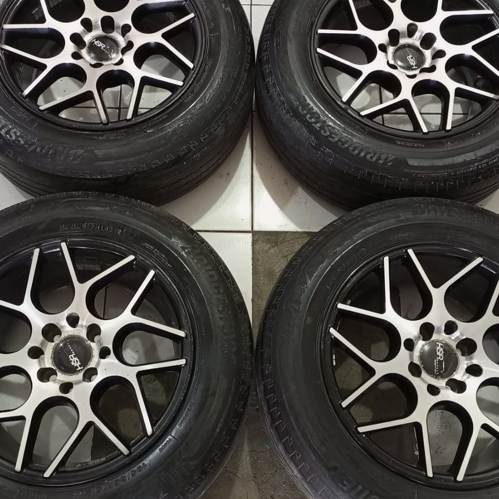 Jual VELG MOBIL SECOND HSR MODUNG RING 15 LEBAR 6,5 PCD 8X100/114,3 + BAN (2) 195 65 R15 ...
