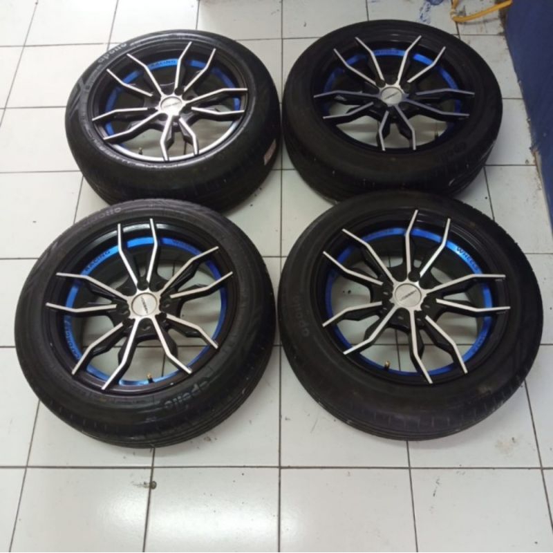 Jual VELG MOBIL BEKAS RING 16X7 LUBANG 4 BAN 195/55/16 | Shopee Indonesia