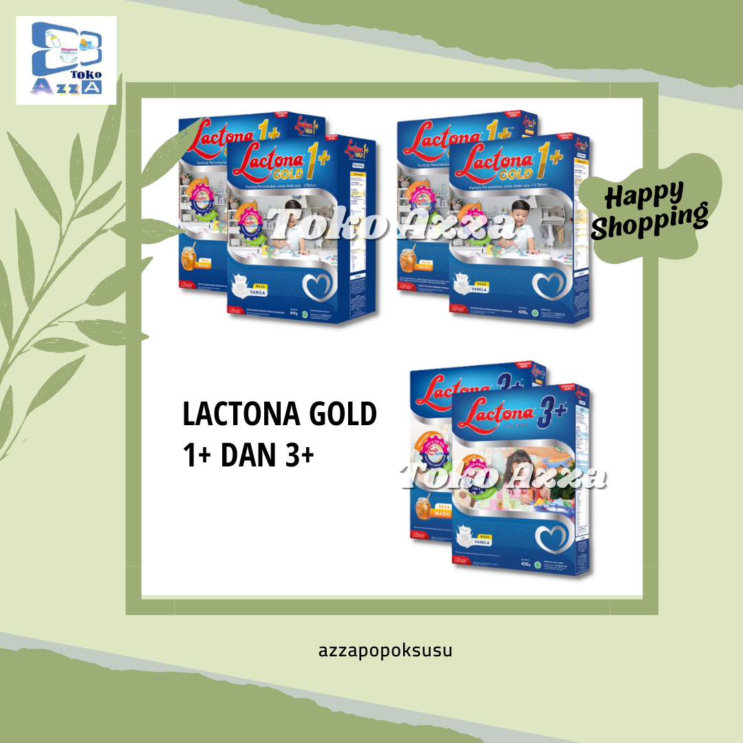 Jual LACTONA GOLD 1+ DAN 3+ / SUSU PERTUMBUHAN/ 400 GR /'800 GR ...