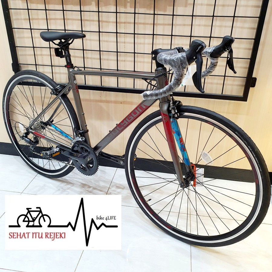 Jual SEPEDA ROAD BIKE POLYGON STRATTOS S3 CHARCOAL | Shopee Indonesia